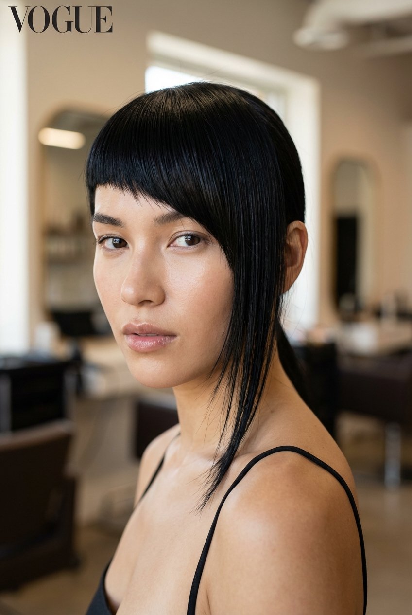 Asymmetrical Bangs: The Ultimate Guide to Edgy, Angular Fringe | Modern ...