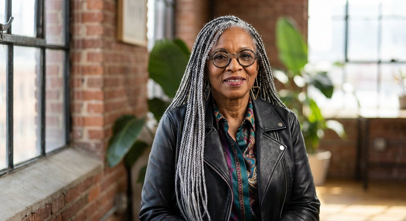 Edgy Box Braids Looks for the Modern Women Over 60 | Redefining Ageless ...