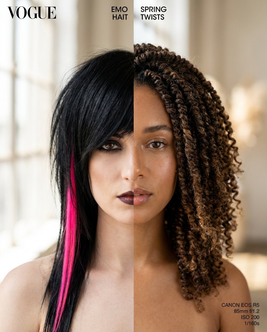 Emo Hair vs. Spring Twists: Which is Right for You? | Ultimate Style ...