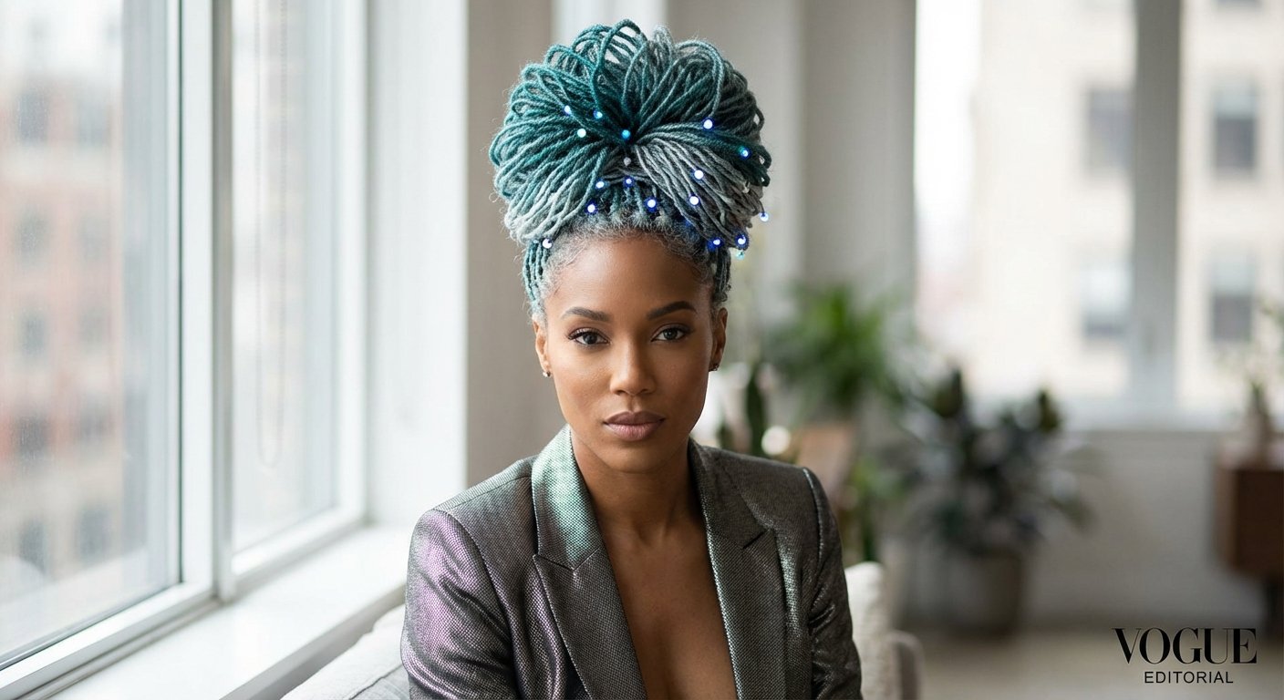 Flashy Microlocs Ideas for Triangle Faces in 2026 | Bold Styles to ...