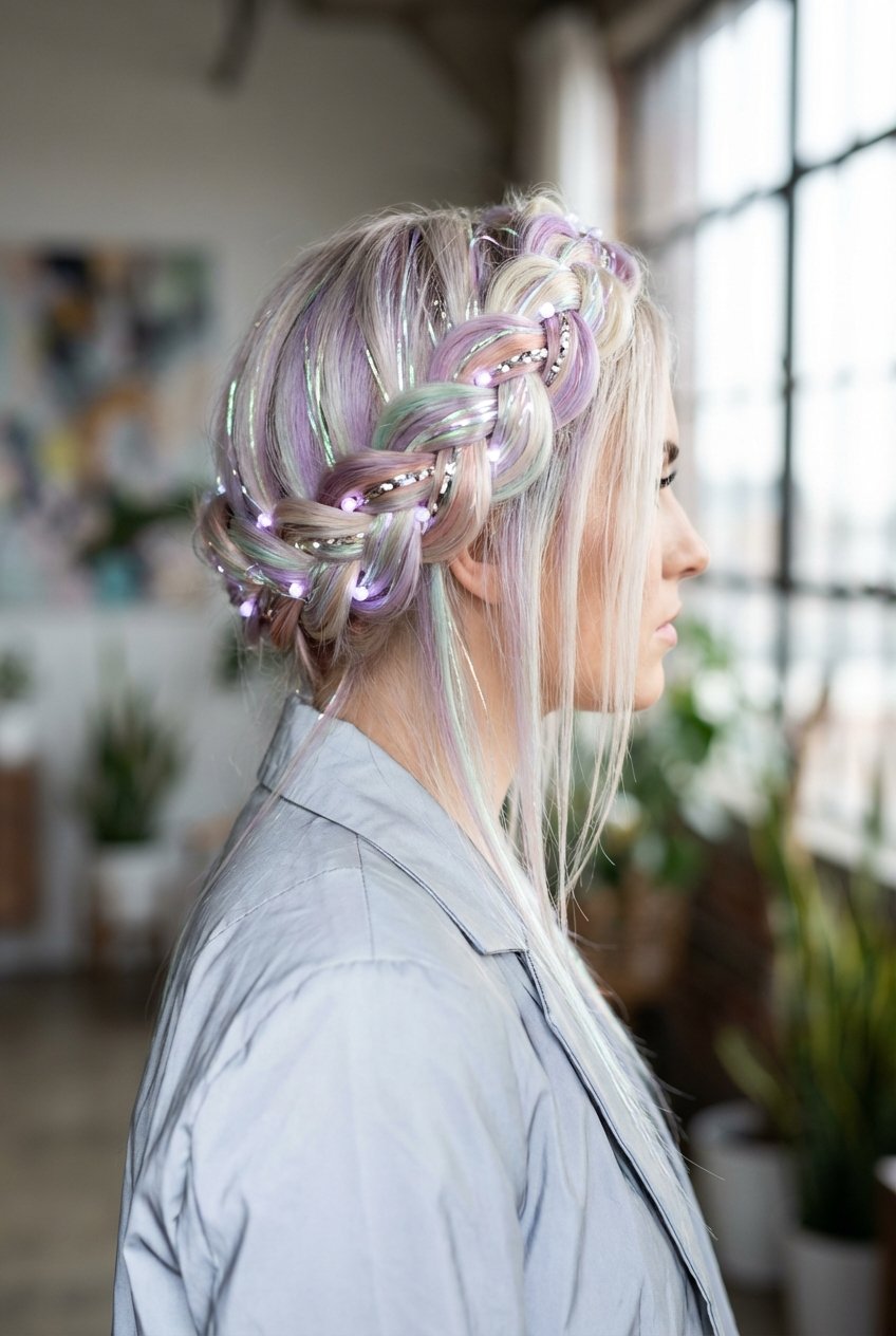 3 Stunning Holographic Halo Braid Ideas for 2026 | Future Hair Trends ...