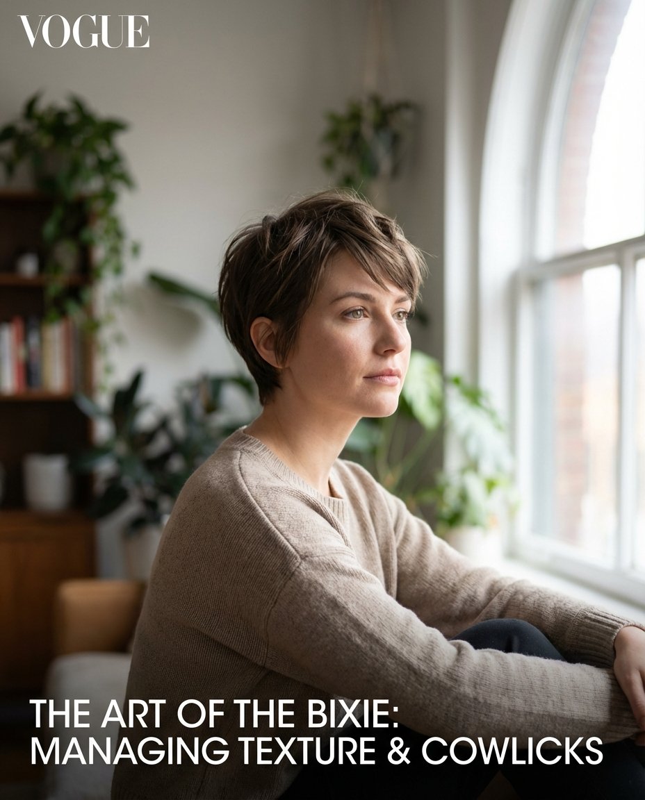 Managing Cowlicks Hair with a Minimalist Bixie | The Ultimate Styling ...