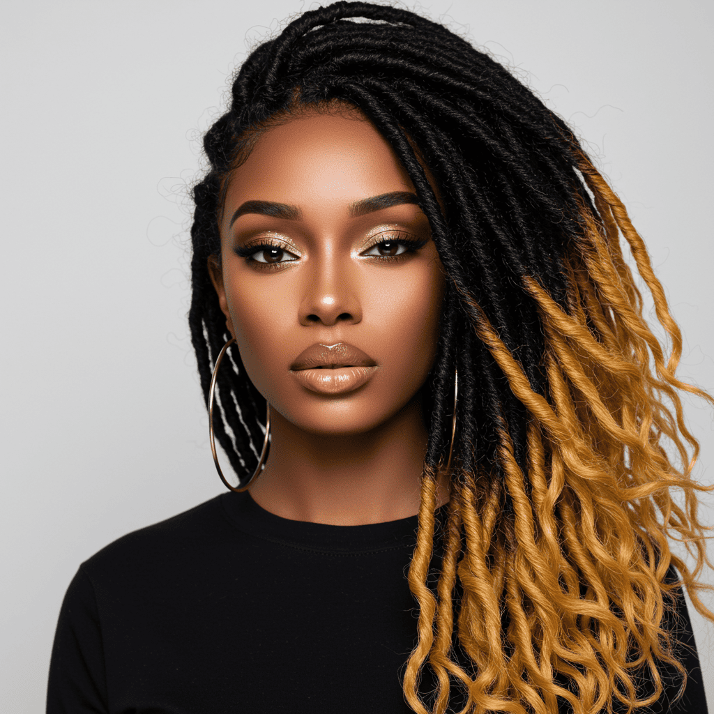 Faux Locs Ombre Styled | Natural Hair Glory: Celebrating Afro Textures