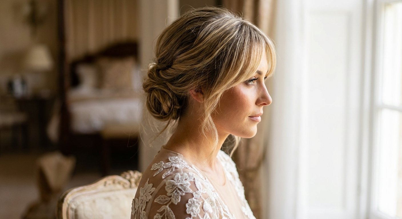 Professional Side Bangs Looks for Brides | The Ultimate Wedding Hair ...