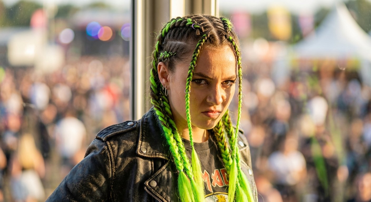 Punk Boxer Braids Hairstyles for Music Festival | The Ultimate Edgy ...