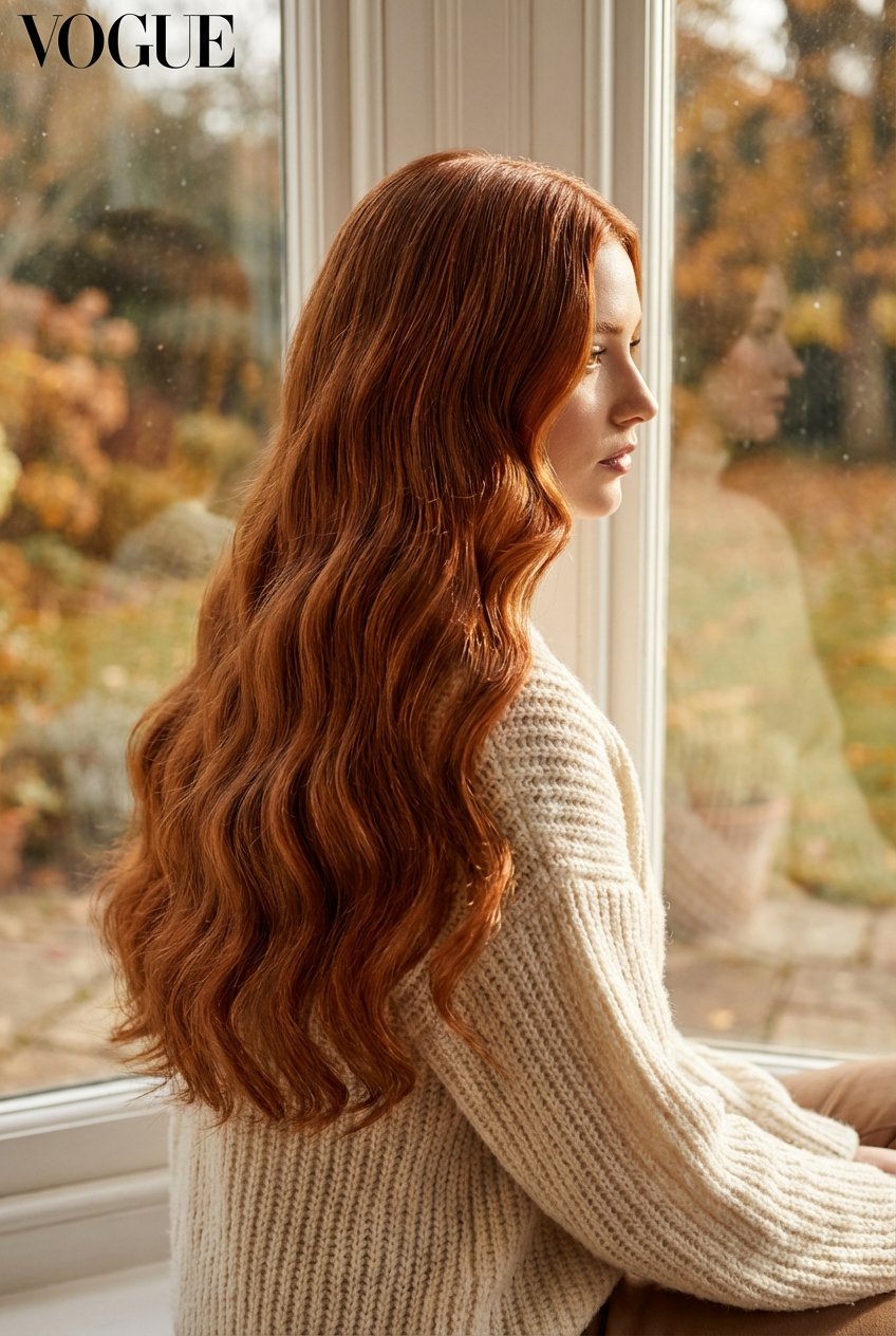 Shiny Mermaid Waves Hairstyles for Fall | The Ultimate Glossy Autumn ...