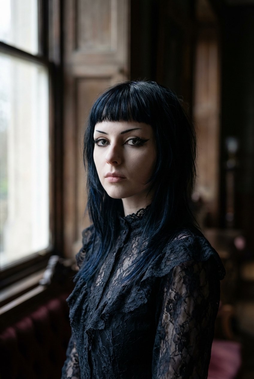 Top 5 Goth Hair Trends for Oval Face Shapes | Edgy Elegance Guide ...