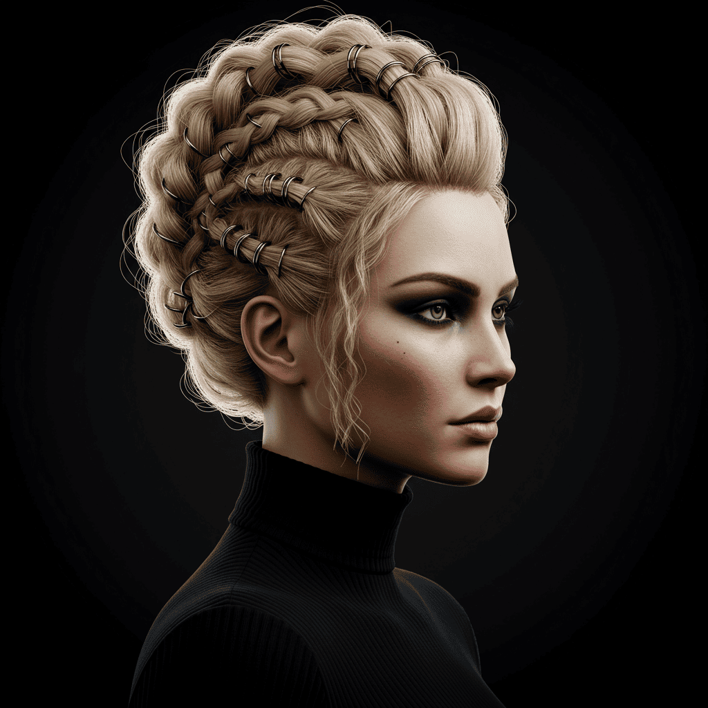 Braided Mohawk Style | Wedding Guest Hair: 100 Elegant Options