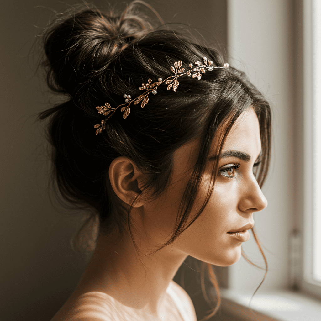 Messy Textured Updo | Wedding Guest Hair: 100 Elegant Options