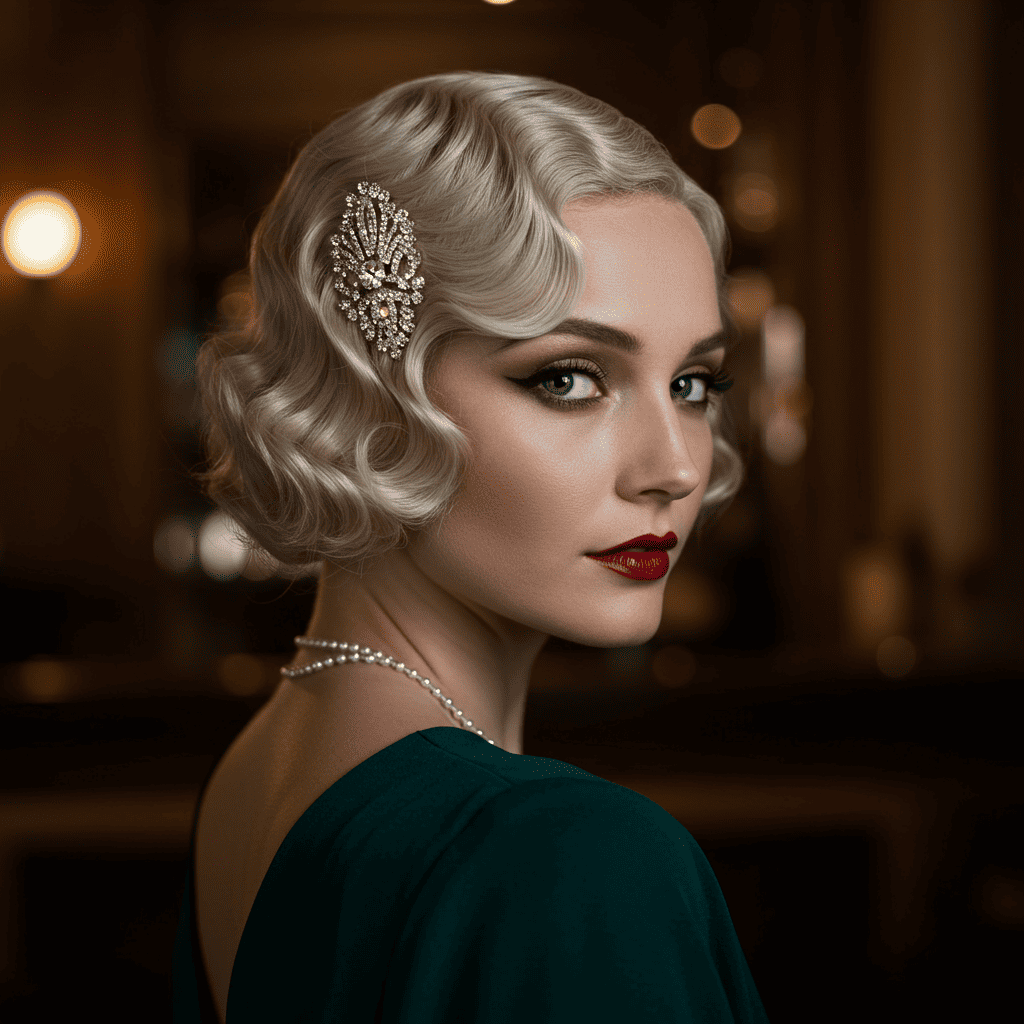 Vintage Marcel Waves | Wedding Guest Hair: 100 Elegant Options
