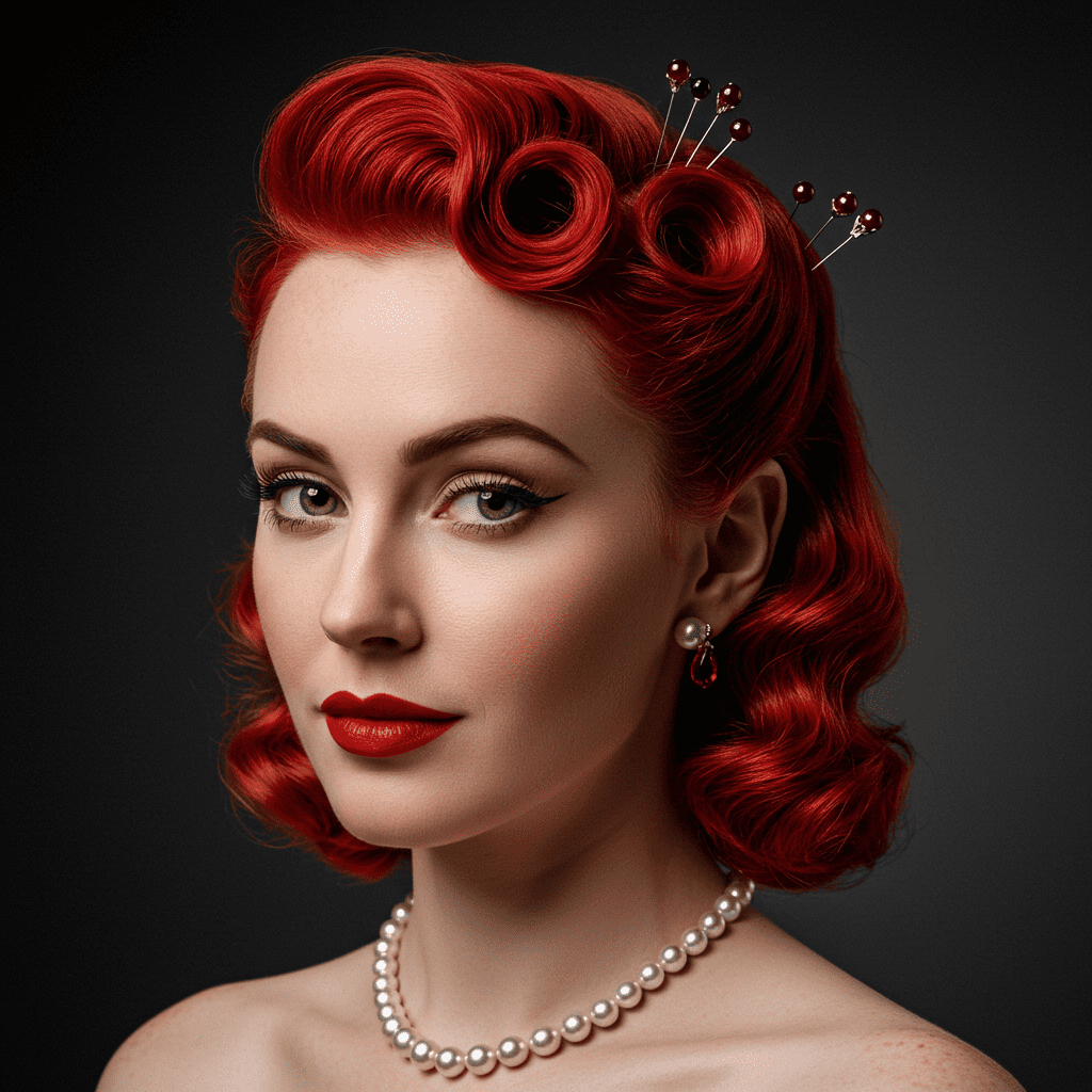Vintage Pompadour Roll | Wedding Guest Hair: 100 Elegant Options